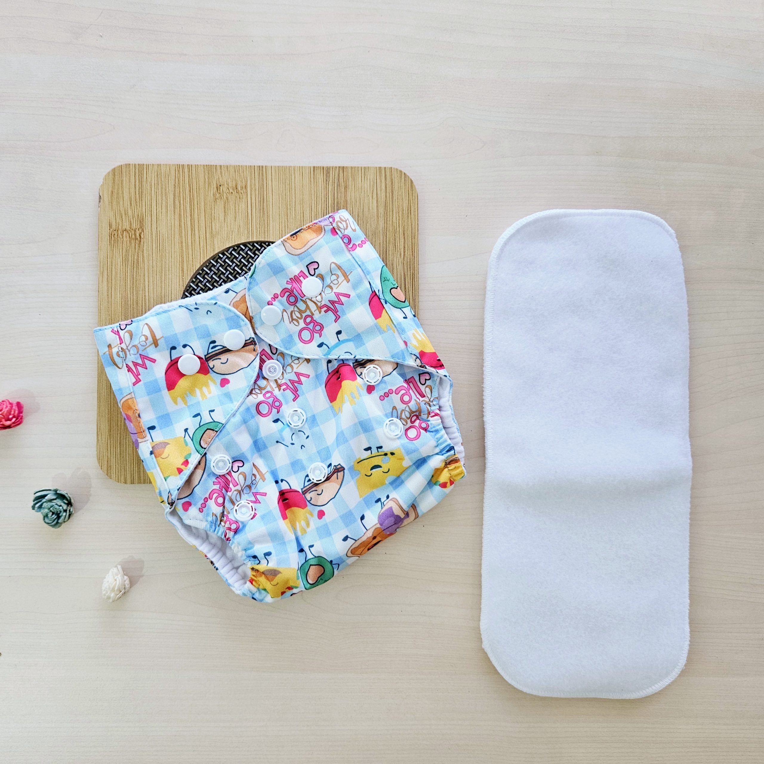 Reusable Fabric Diaper/Cloth Diaper-CD23-We Go Together- Blue - Pretty ...