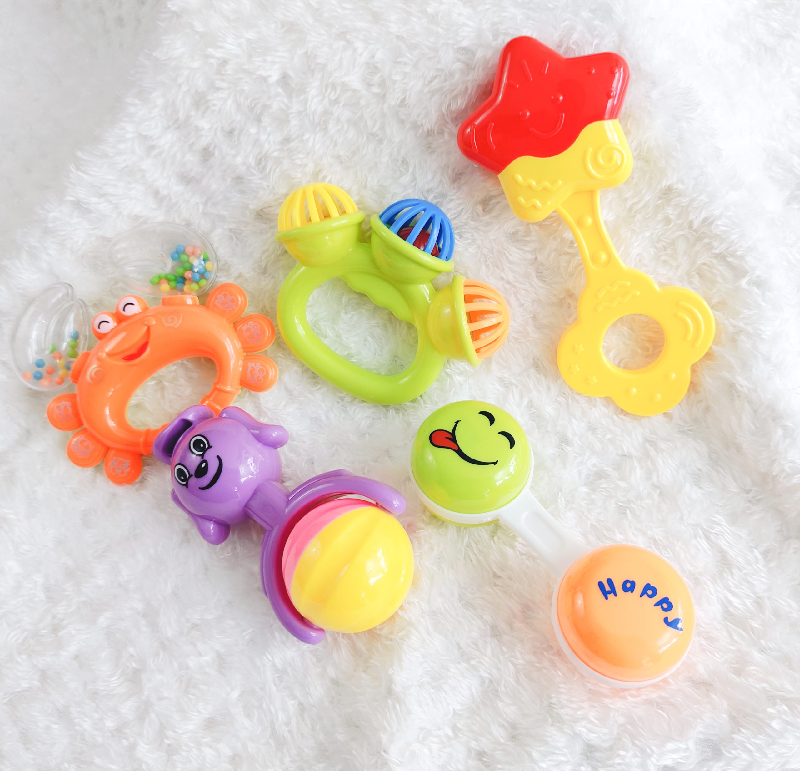 Baby Rattle Set - NRRATTLE04 - Crab Star - Pretty Plums