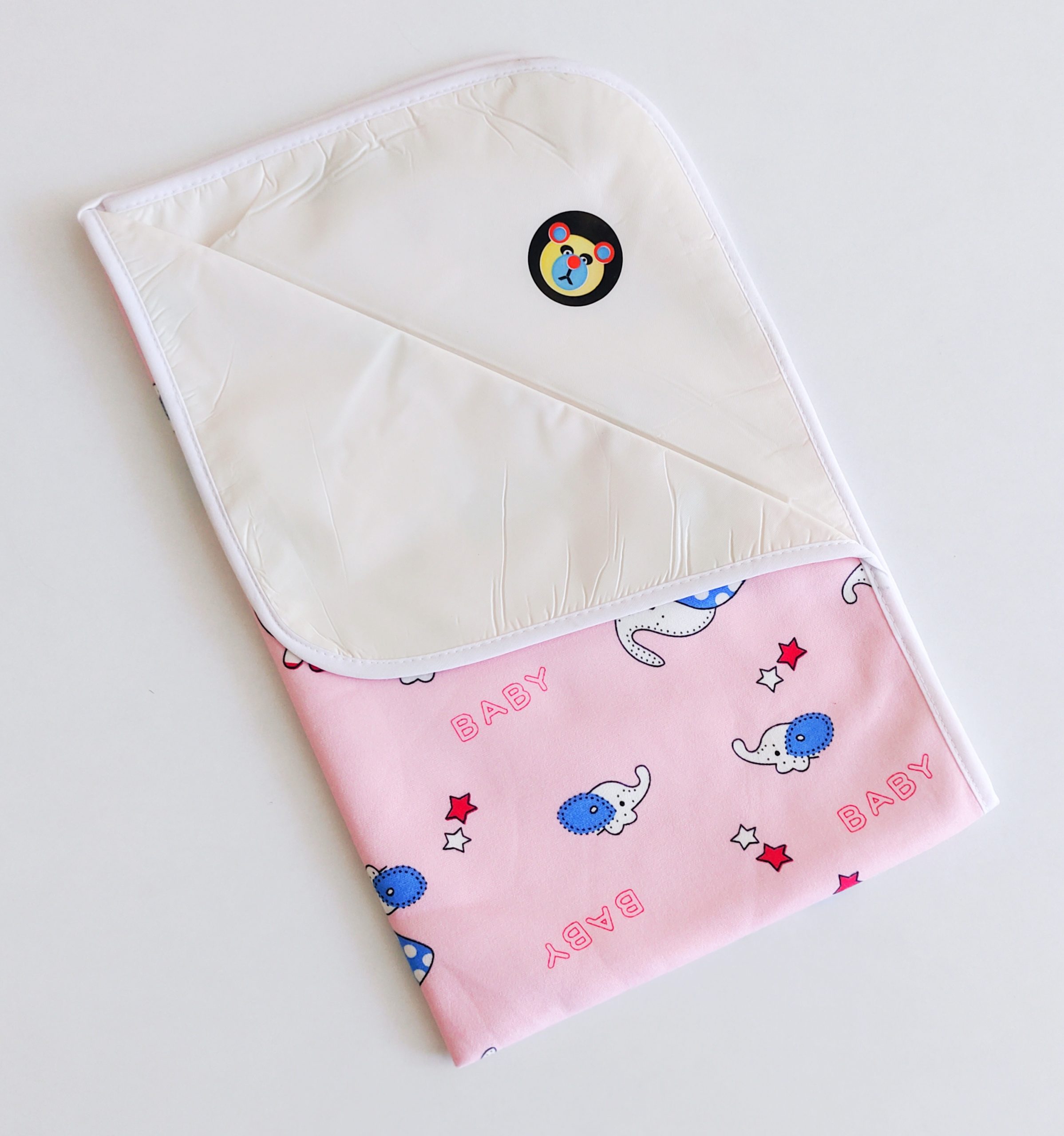 Baby Diaper Changing Sheets - NRDS3 - Peach Elephants - Pretty Plums