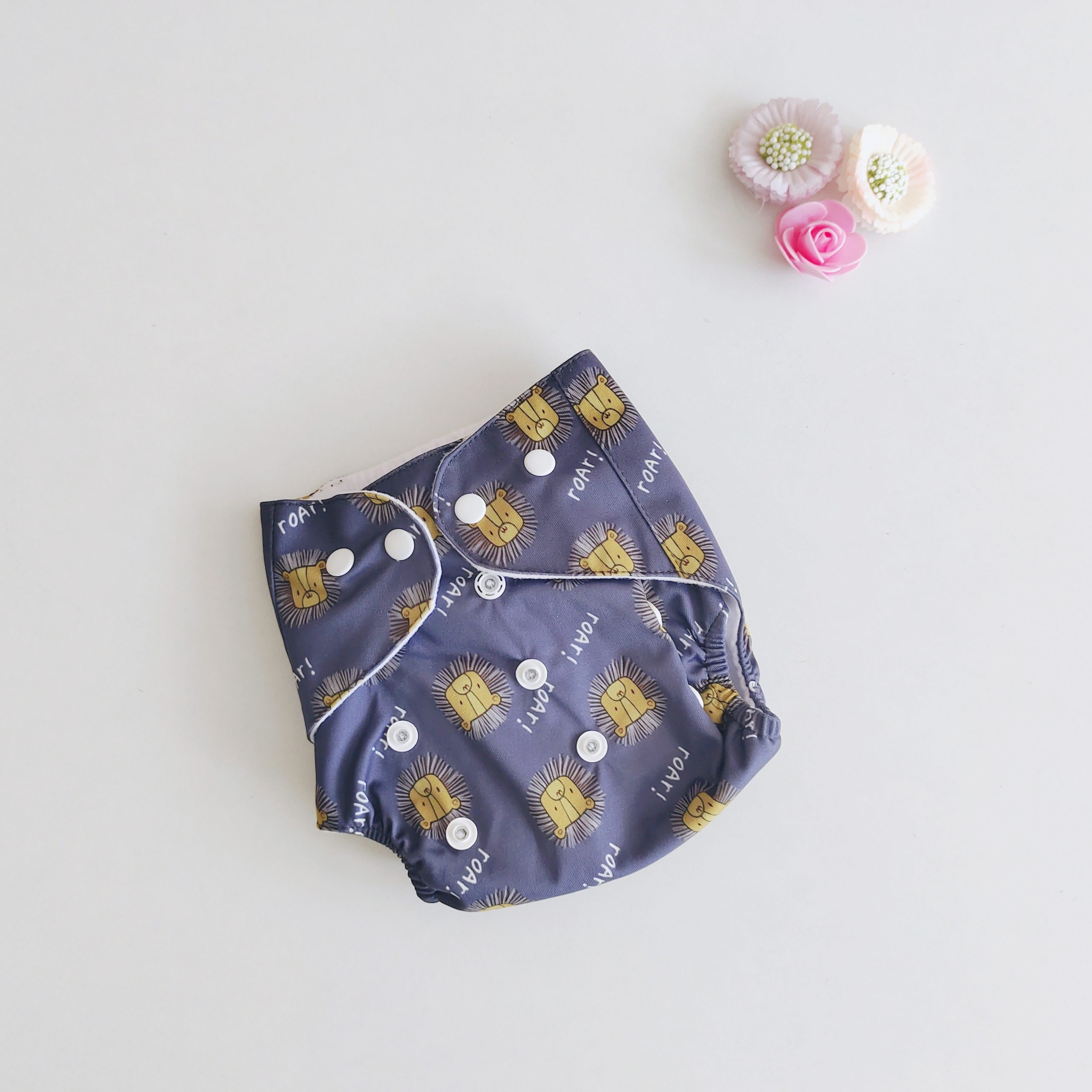 Reusable Fabric Diaper/Cloth Diaper- CDP2 - Dark Navy Blue Roar ...