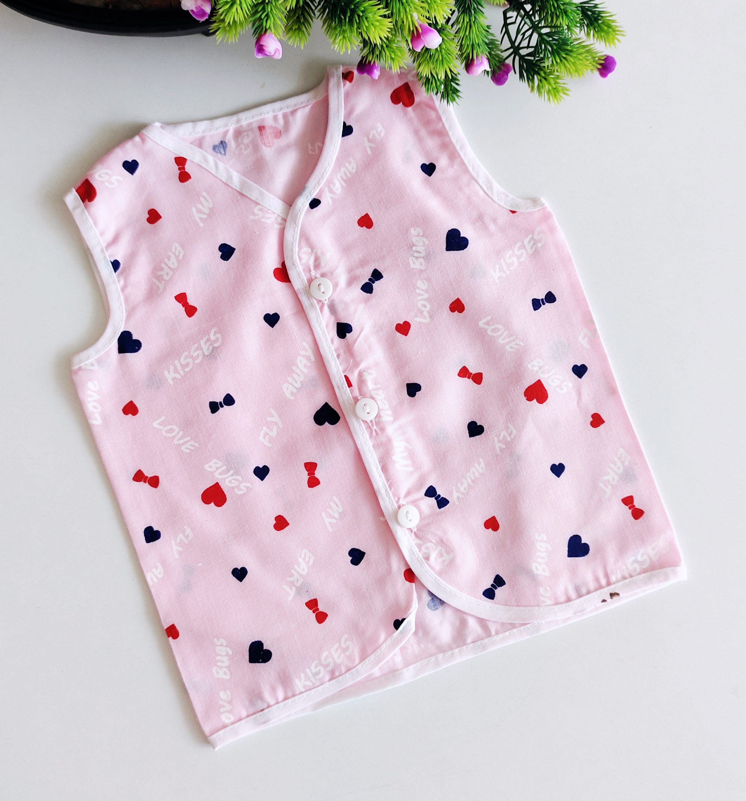 Jhabla sleeveless - VCJH - Pink Red Heart - Pretty Plums