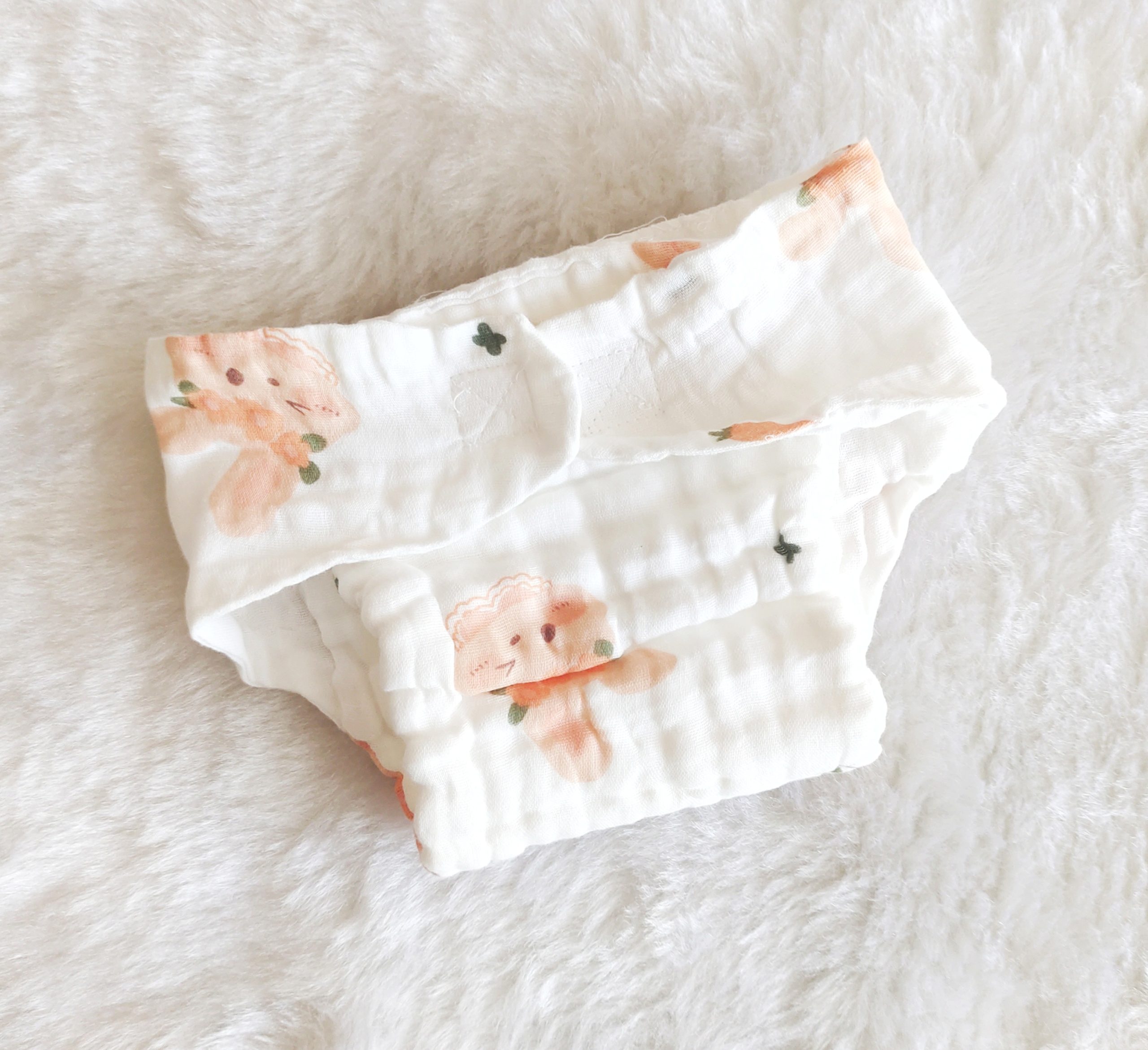 Crinkled Muslin Nappy – NP01 - Ultra-Soft, 4-Layer Comfort for Your ...