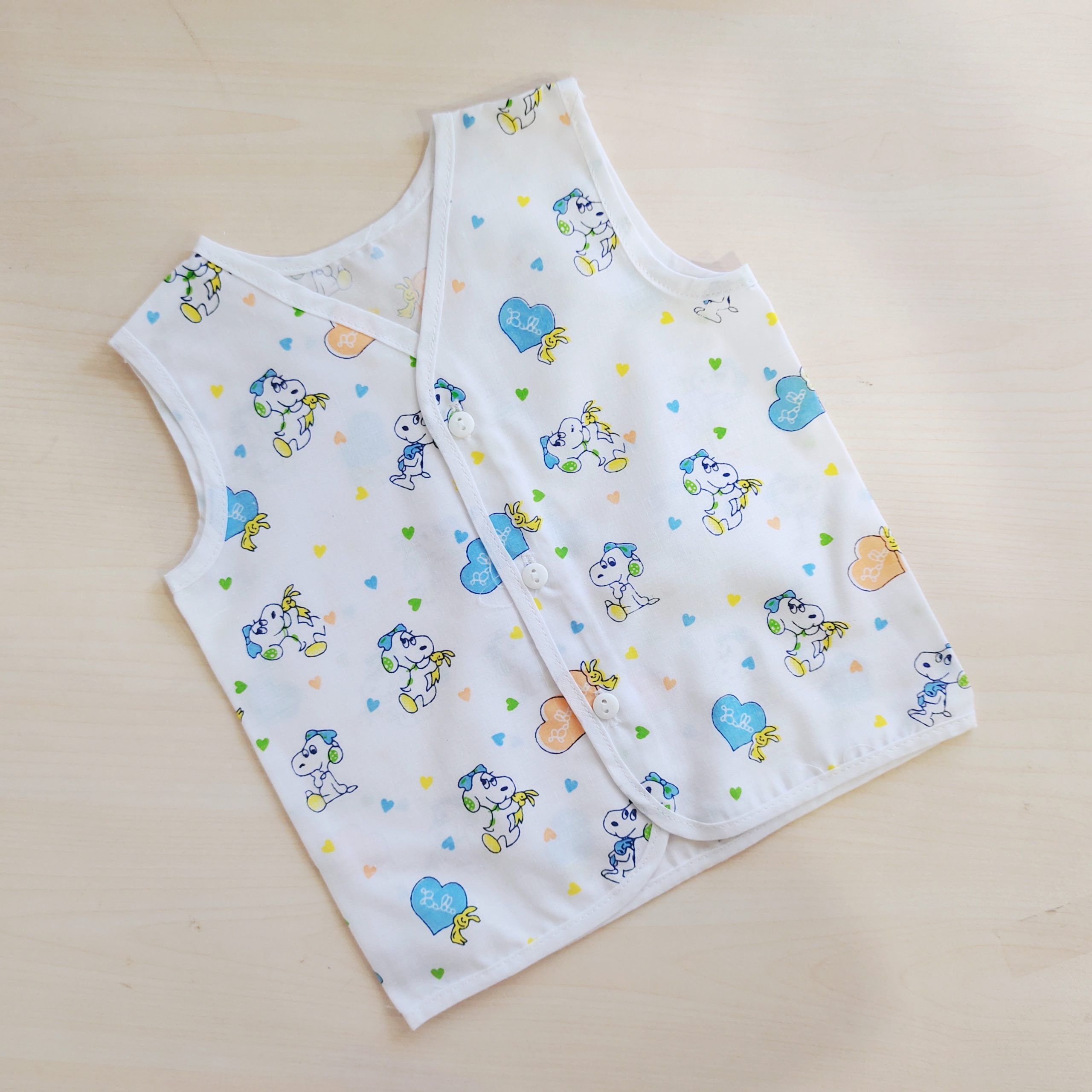 Jhabla sleeveless - VCJH - Blue and Orange Heart - Pretty Plums