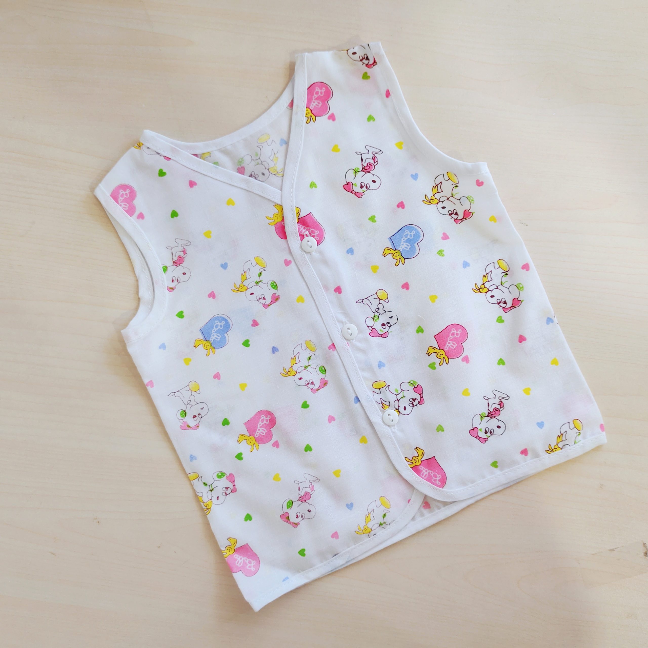 Jhabla sleeveless - VCJH - Pink and Blue Heart - Pretty Plums