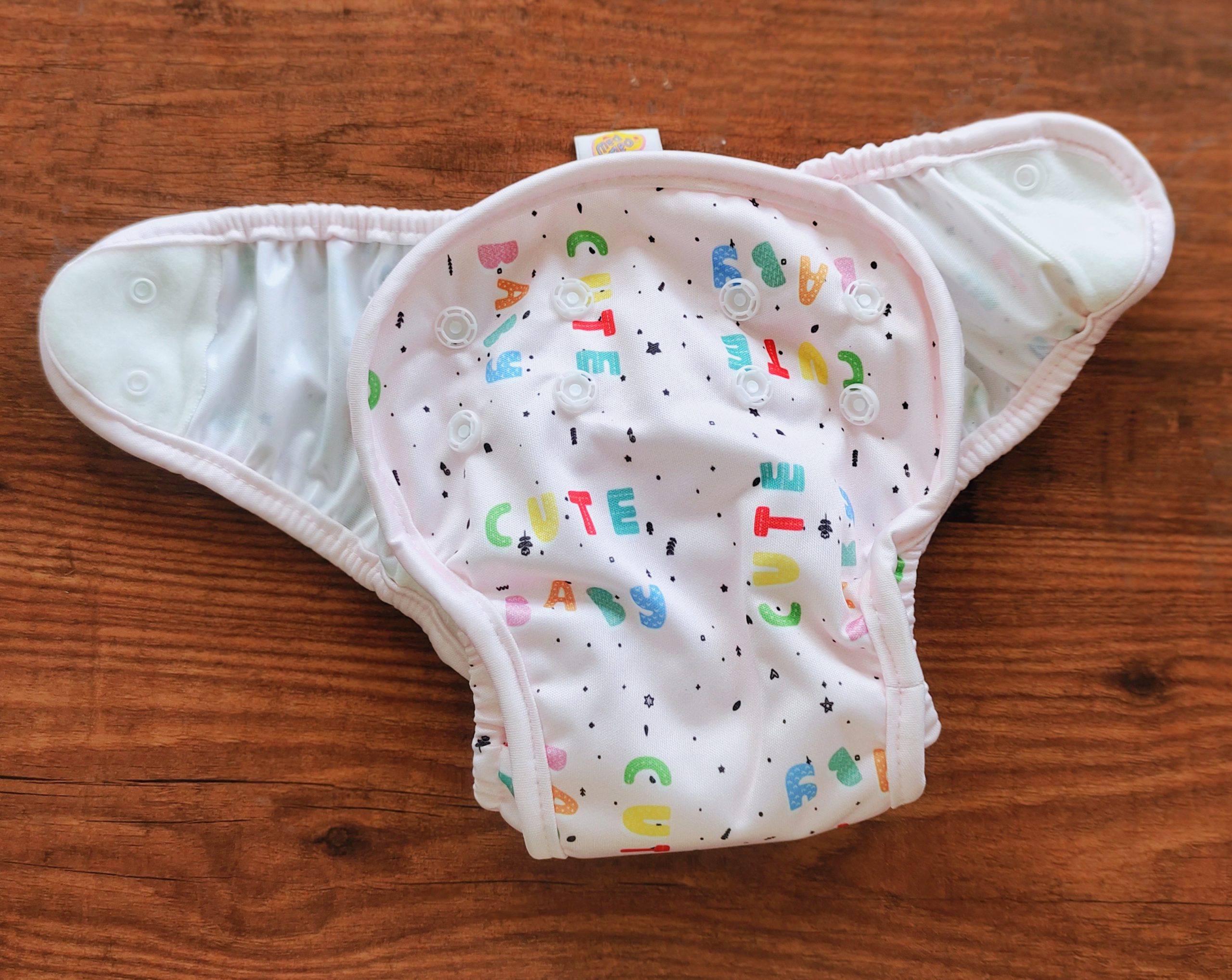 Reusable Fabric Diaper/Cloth Diaper - PPCD04 - Pink Cute Baby - Pretty ...