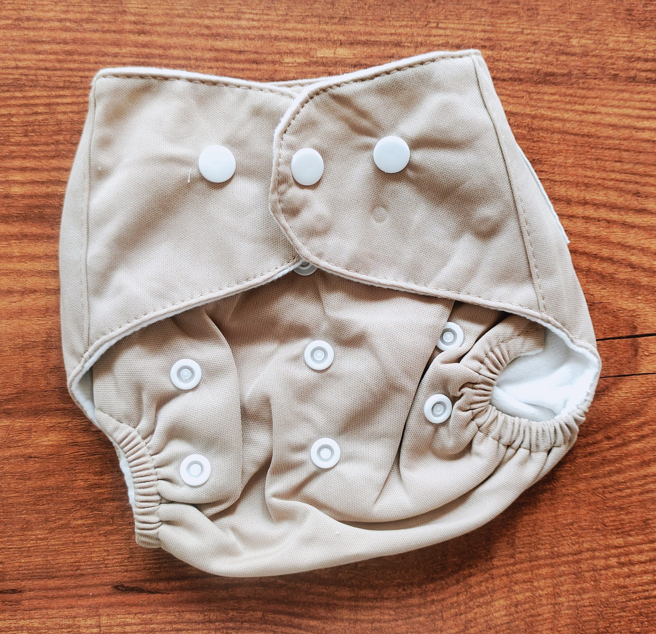 Reusable Fabric Diaper/Color Cloth Diaper- CDP1 - Beige - Pretty Plums