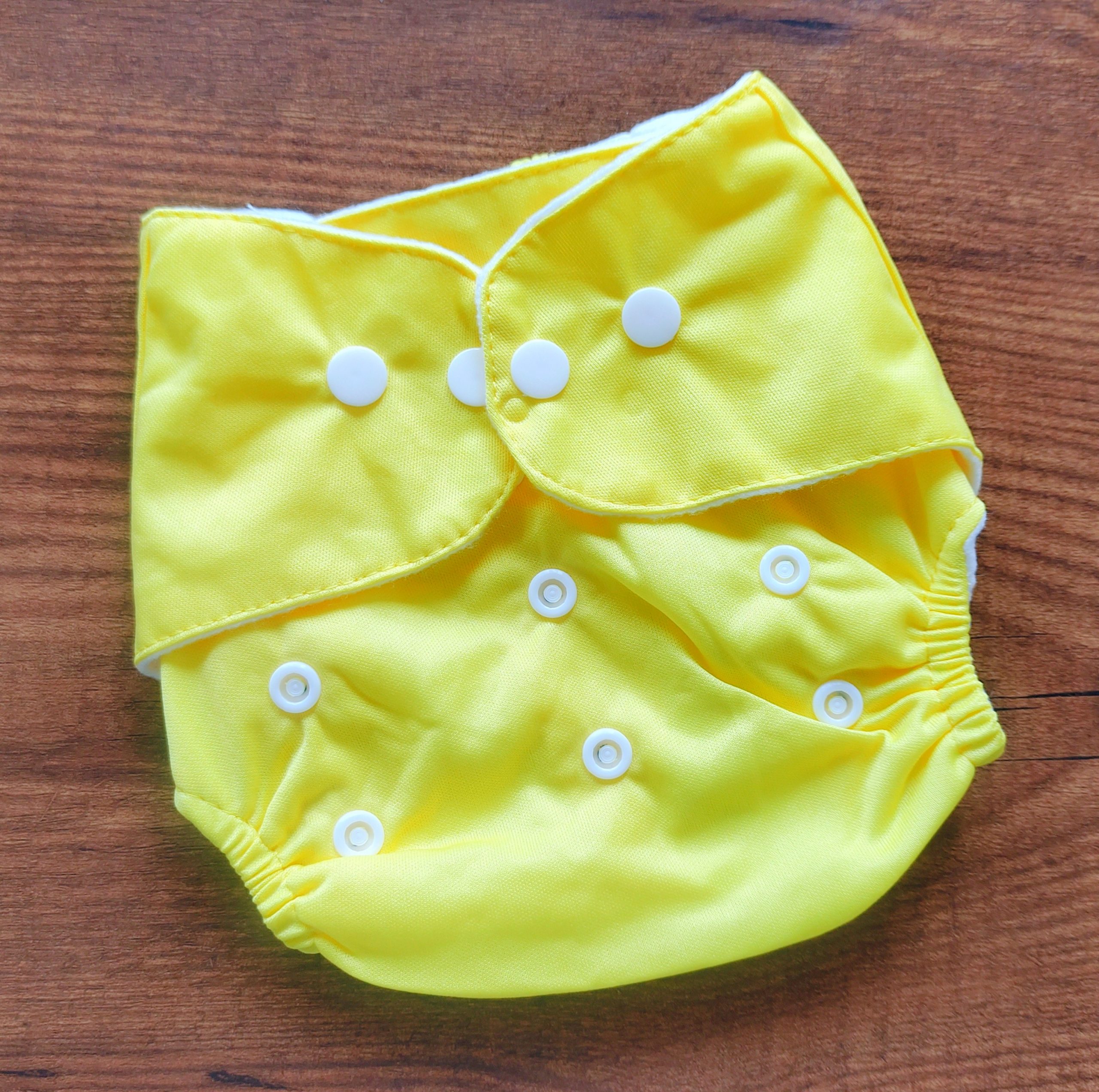 Reusable Fabric Diaper/Color Cloth Diaper - Yellow - CDP1 - Pretty Plums